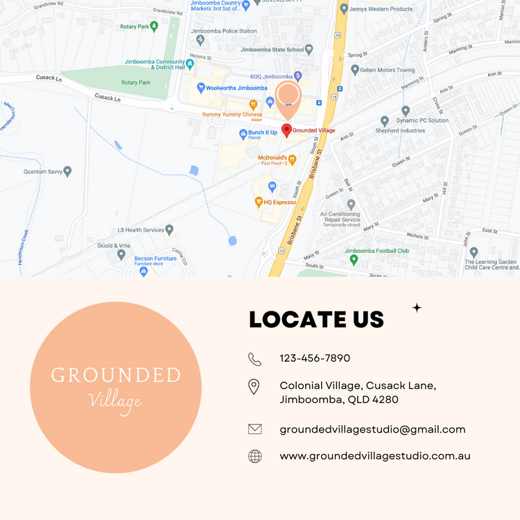 Locate us – grounded village studio