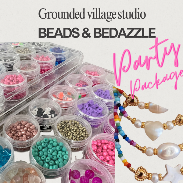 Bead and bedazzle birthday package – grounded village studio